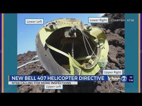 NTSB calls for inspections after Hawaii Island crash