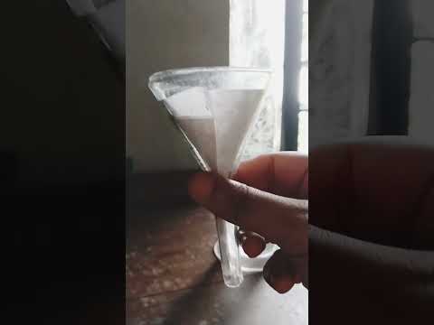 Filtration process using filter paper #short#chemistry