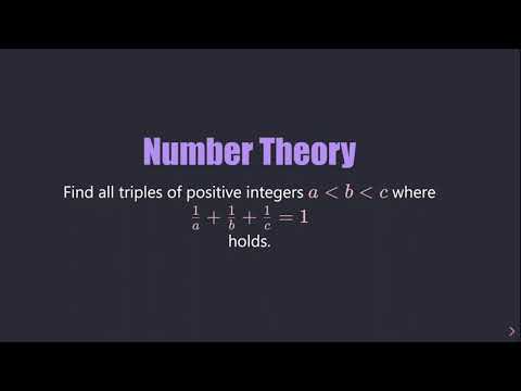 Integer solutions for 1/a + 1/b + 1/c = 1
