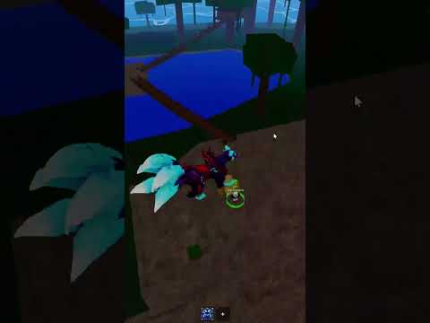 Kitsune Fruit Spin in 1st Sea #shorts #minecraft #roblox #bedwars #gaming