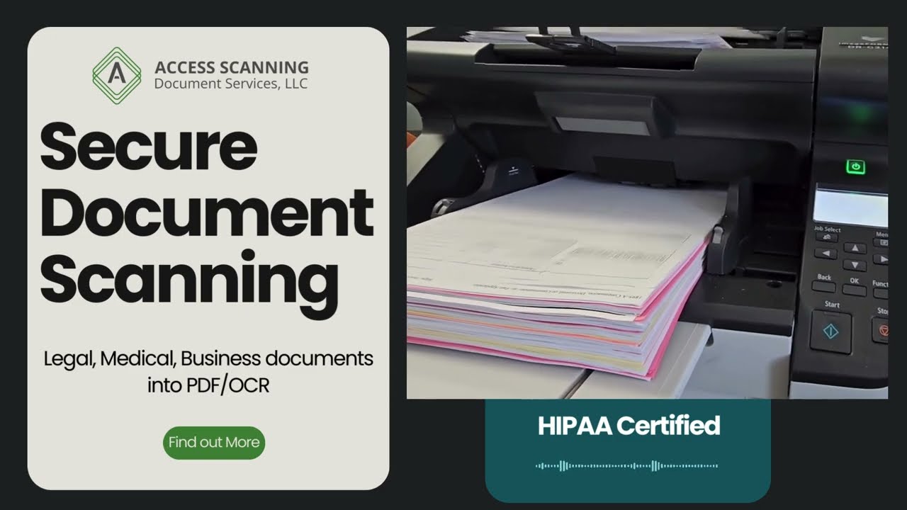 Secure Document Scanning to PDF with OCR