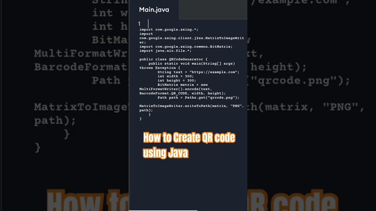 Create QR code using Java