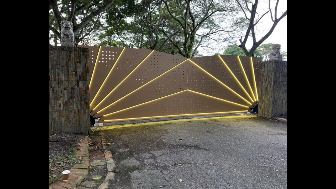 Amazing New Modern Fan Gate!