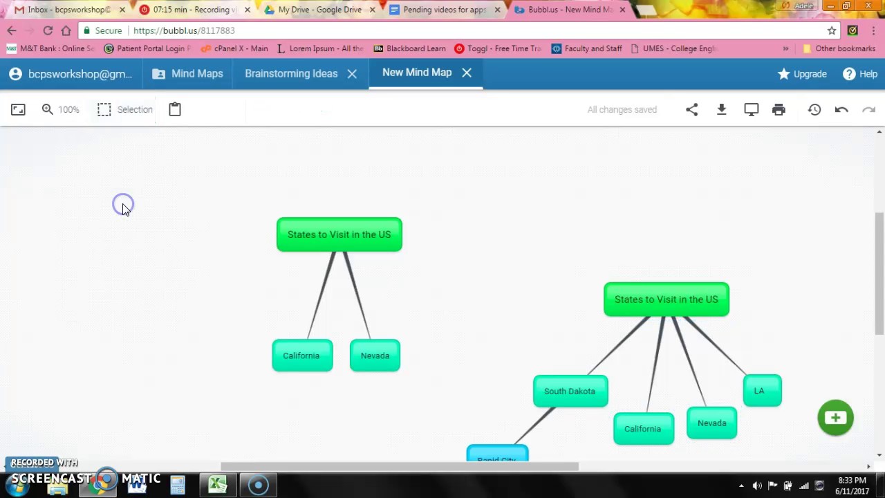 How to use Bubble.us (Mind Maps)