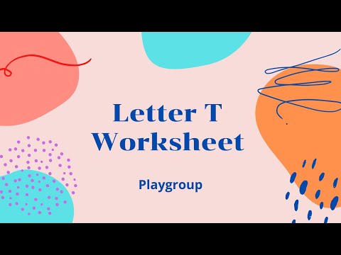 Letter T Worksheet – Playgroup