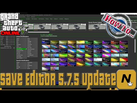 Grand Theft Auto V Online: Save Editor 5.7.5 Update