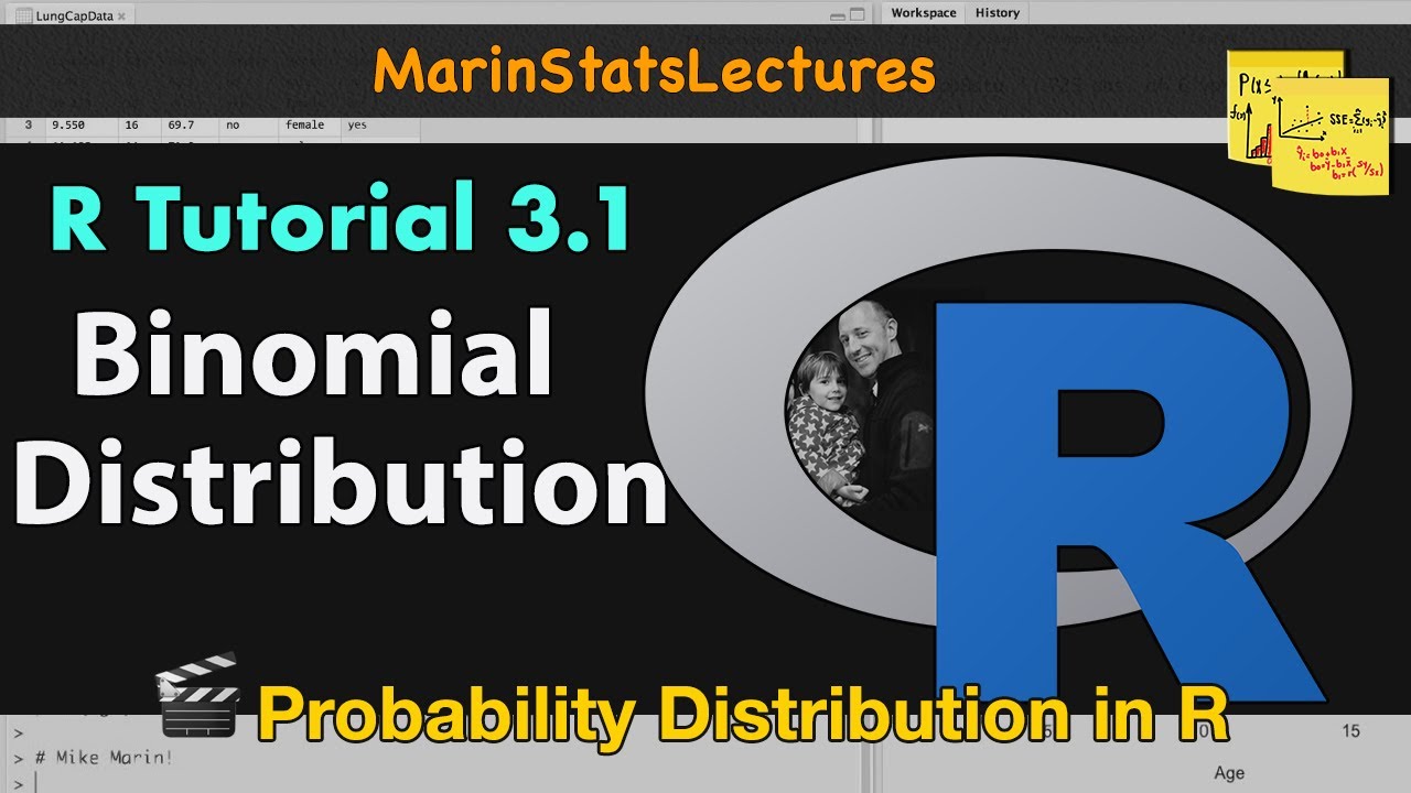 Binomial Distribution in R | R Tutorial 3.1| MarinStatsLectures