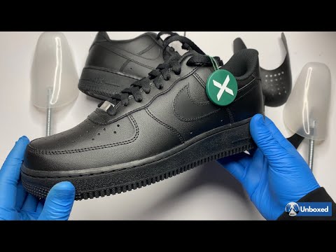 [ASMR] Nike Air Force 1 Low ‘07 Black Unboxing | No Talking