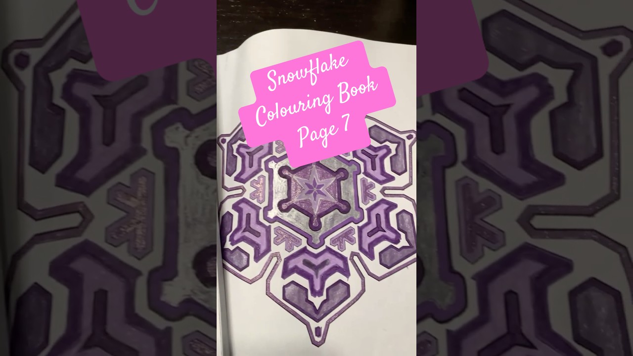 Snowflake Colouring Book (pg 7)