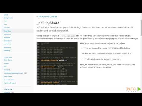 Learn Building a Responsive Site with Zurb Foundation Customizing Foundation | packtpub com ...