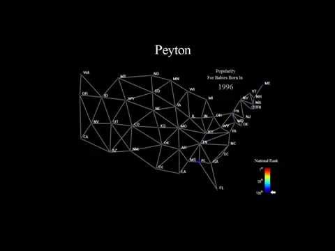 Popularity of the name Peyton