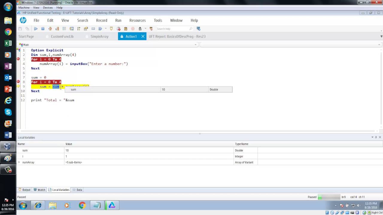 Array Dynamic Array and Loop
