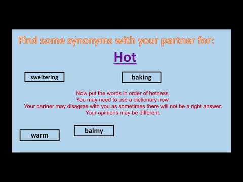 11 plus creative writing - synonyms