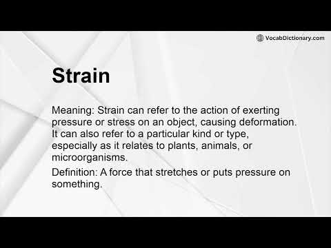 Strain Meaning