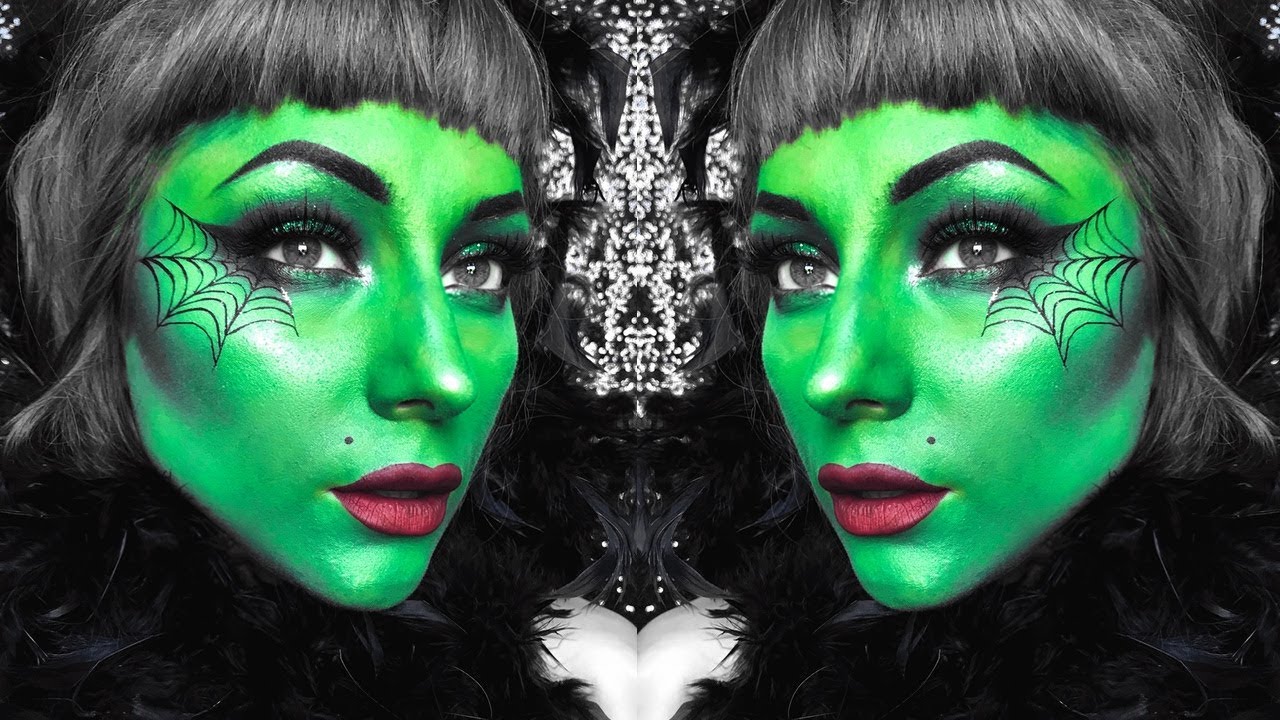 Quick Green Witch Halloween Makeup Tutorial