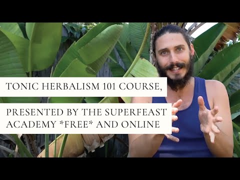 Tonic Herbalism 101 Course, Presented by the SuperFeast Academy *FREE* and Online