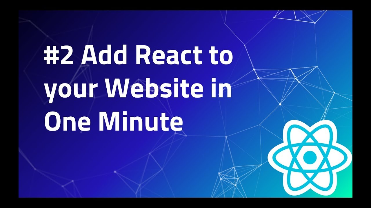 #2 Add React in One Min | React Tutorial | React createElement | ReactDOM render