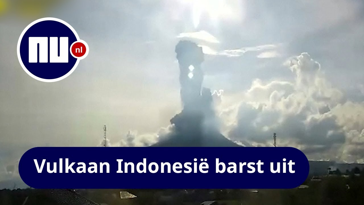 Indonesische vulkaan spuwt as kilometers de lucht in | NU.nl