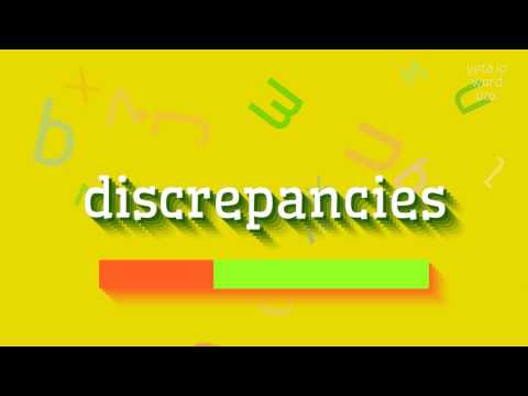 How to say "discrepancies"! (High Quality Voices)