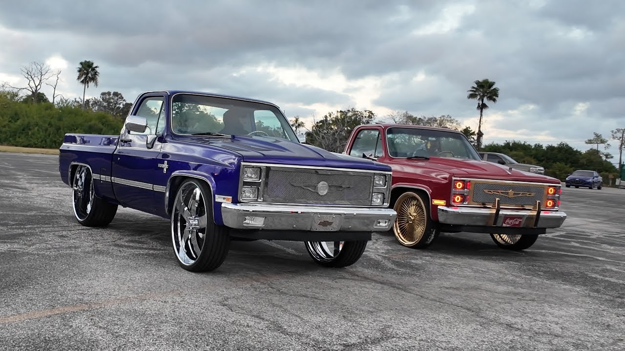 Insane Custom Chevy Silverado Short Beds! All Gold 26