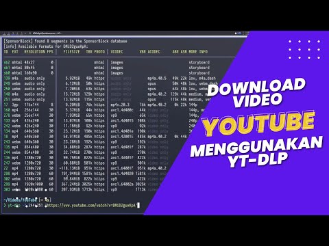 Download video lewat terminal menggunakan yt-dlp