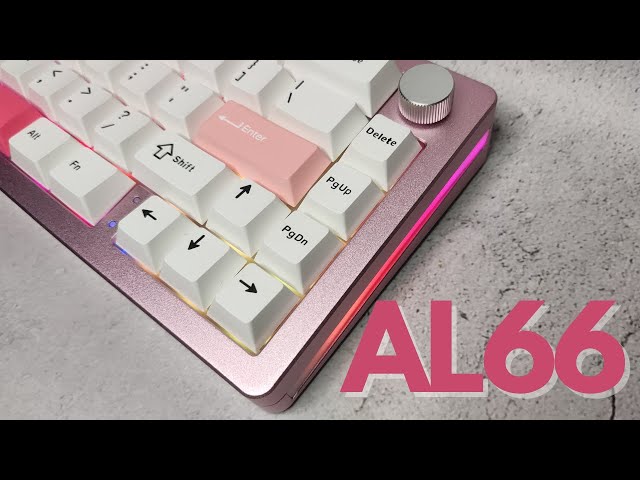 YUNZII AL66 Knob CNC Aluminum Wireless Mechanical Keyboard YUNZII AL66 Knob CNC Aluminum Wireless Mechanical Keyboard
