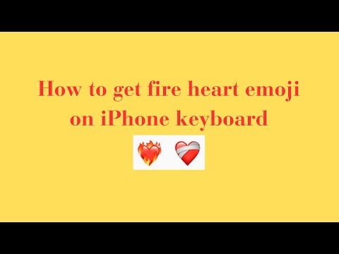 How to get fire heart emoji on iPhone keyboard