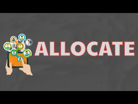 What Does ALLOCATE Means || Meanings And Definitions With Example in ENGLISH .