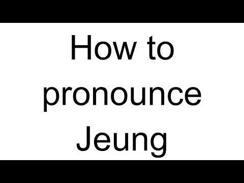 How to Pronounce Jeung (Korean)