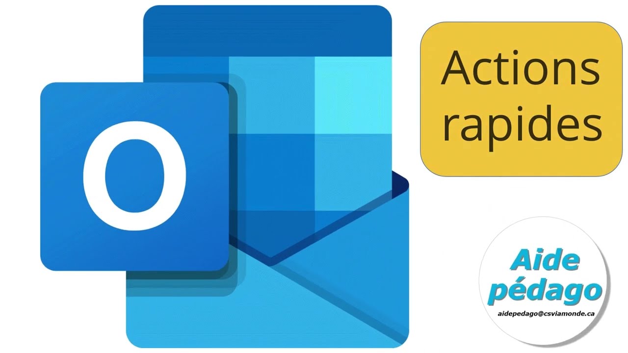 Actions rapides dans la version bureau d'outlook