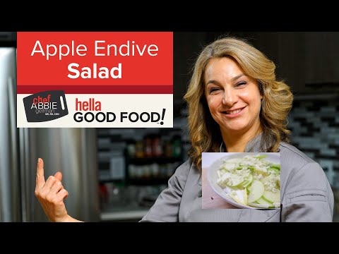 Crunchy Green Apple Endive Salad with Blue Cheese