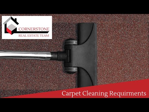 Cornerstone's Carpet Cleaning Requirements