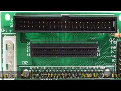 PTC SCA 80 Pin to 68 50 Pin SCSI Adapter
