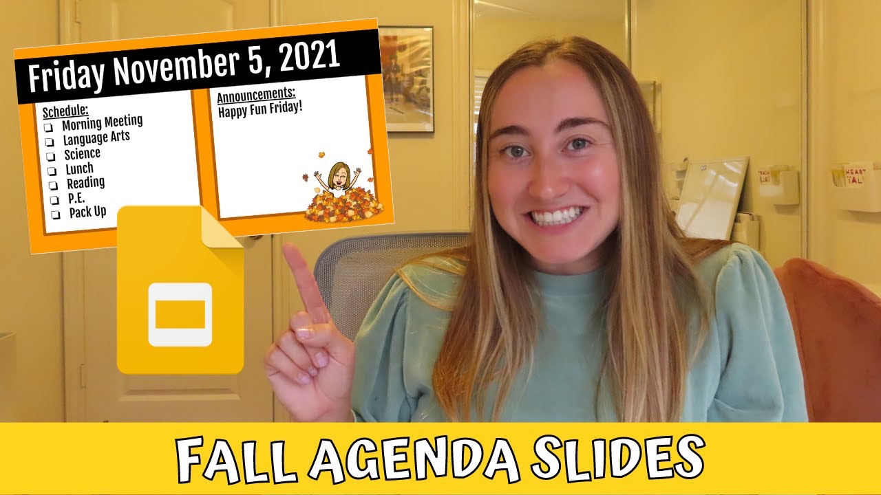 FALL AGENDA SLIDES | Create a Schedule in Google Slides | Teacher Tech Tip