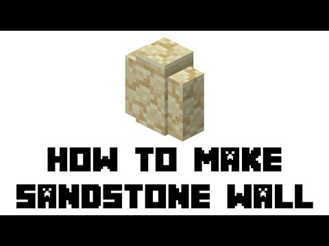 Minecraft Survival: How to Make Sandstone Wall