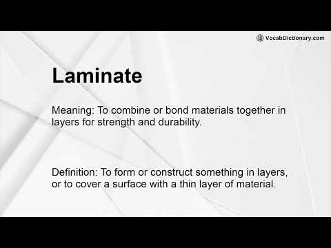 Laminate Meaning