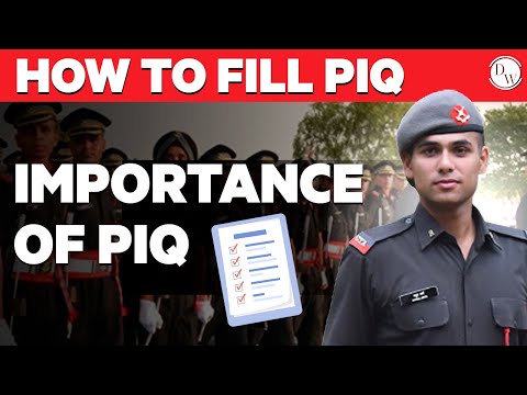 Importance of Personal Information Questionnaire (PIQ) Video Lecture ...