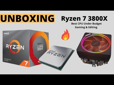 AMD Ryzen 7 3800X Unboxing. 🔥 AMD 3000 Series Desktop Processor 8 cores 16 Threads