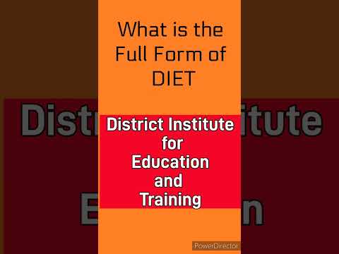 DIET ki full form kya h 🤔🤔