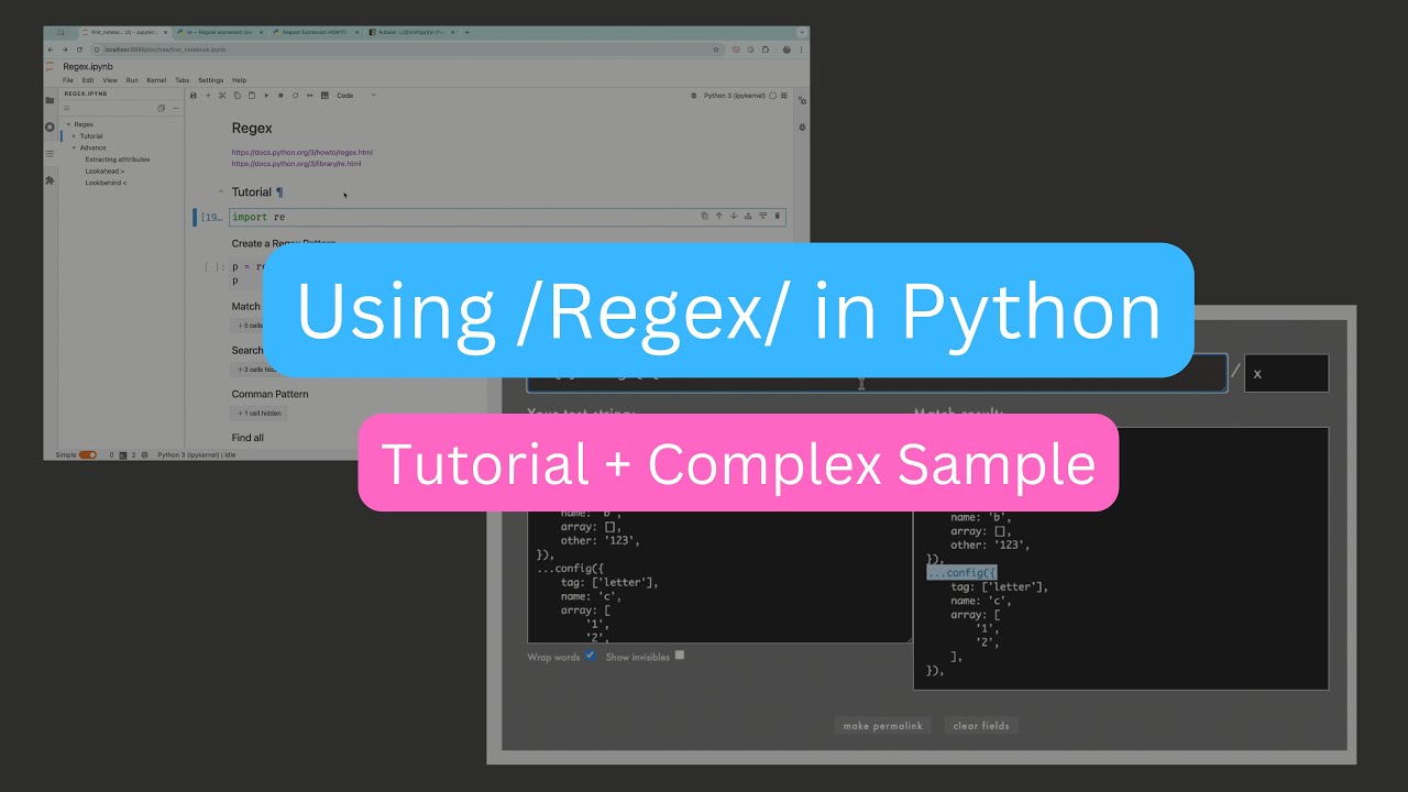 Python Tutorial: Using Regex From Simple to A Complex Sample