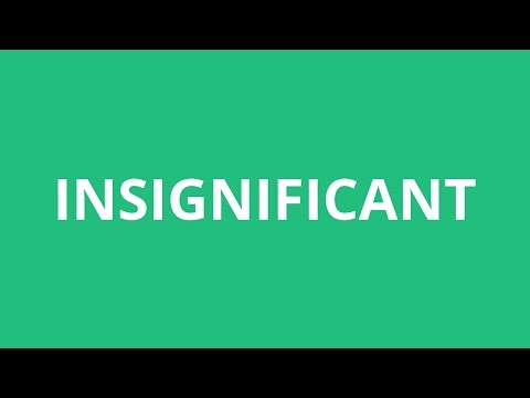 How To Pronounce Insignificant - Pronunciation Academy