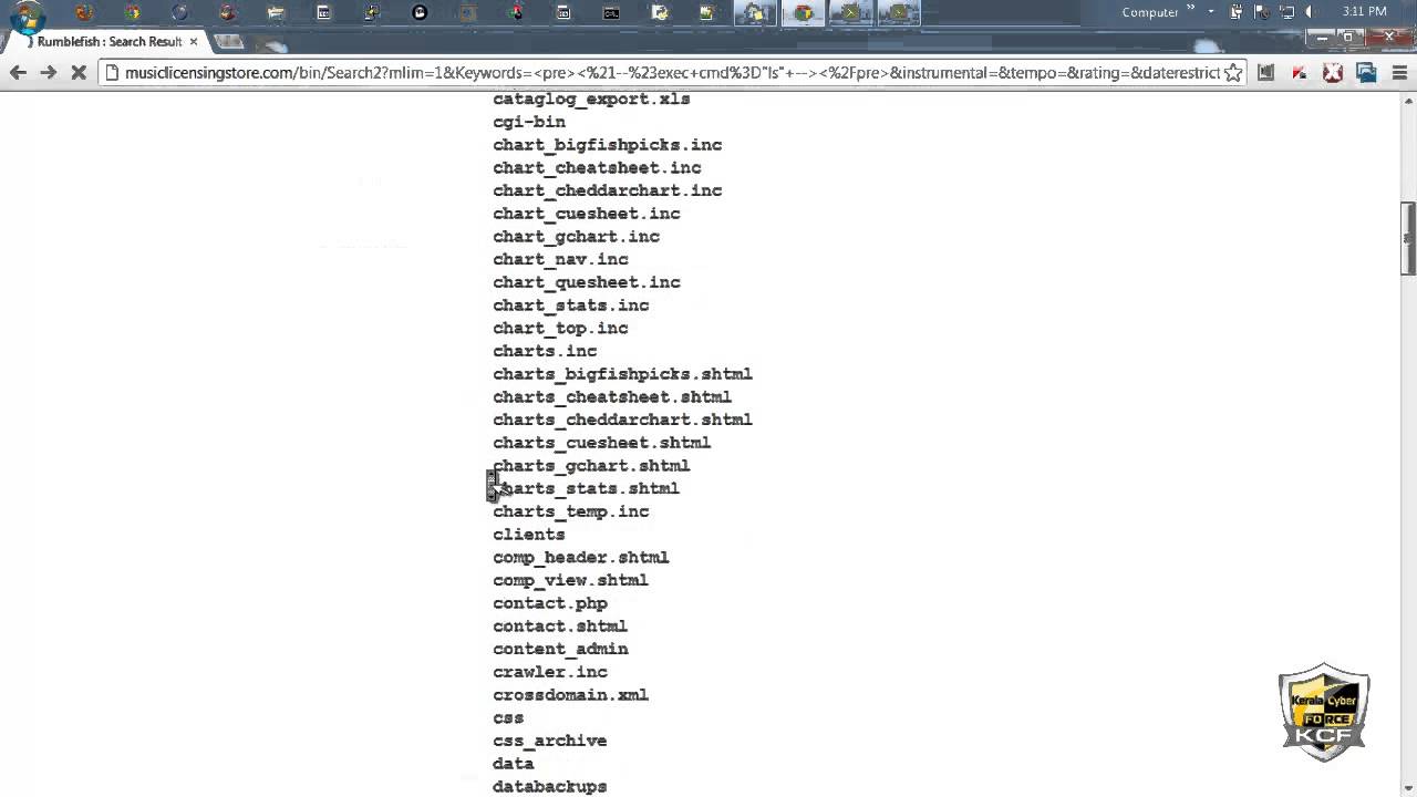 Server Side Includes Injection