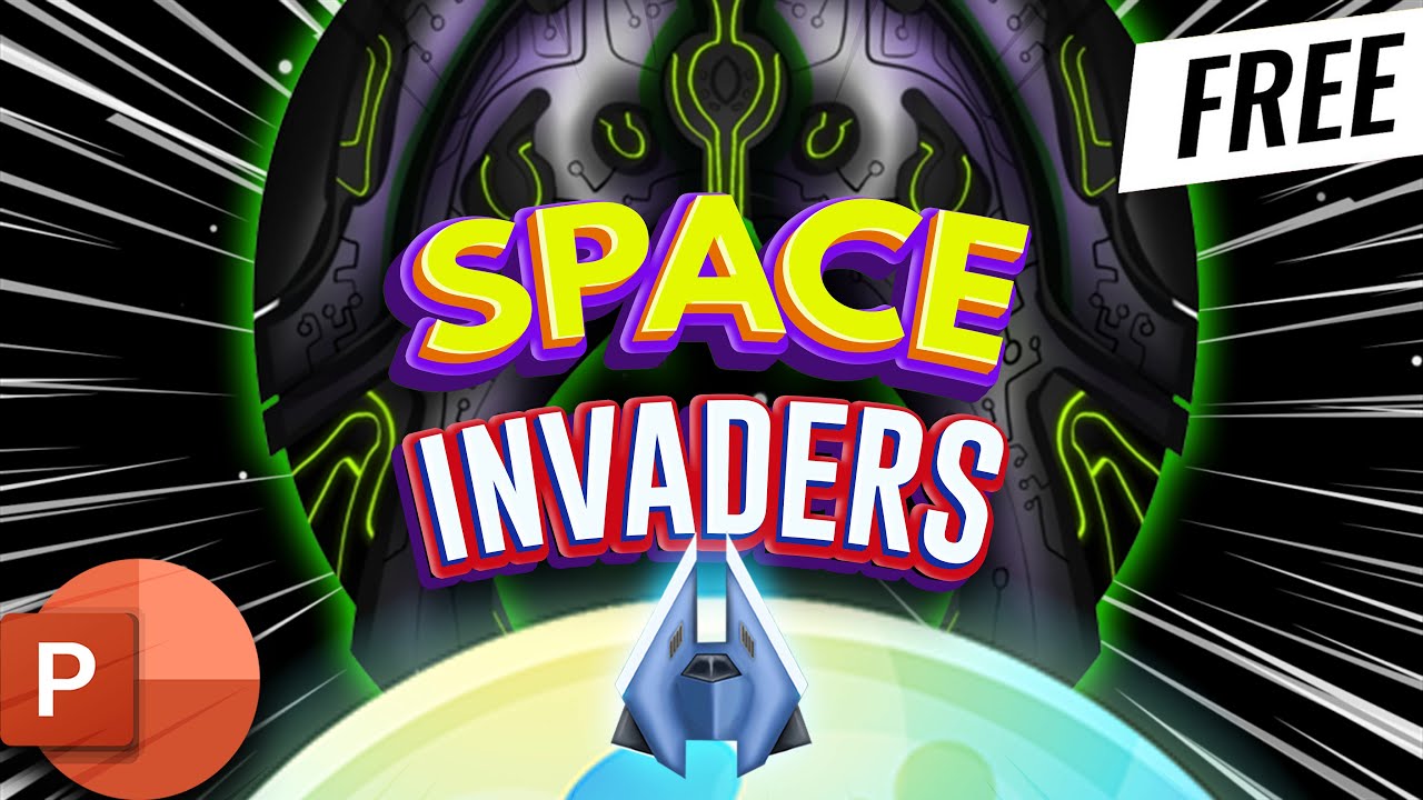Space Invaders Arcade PowerPoint Game | Best PPT Games