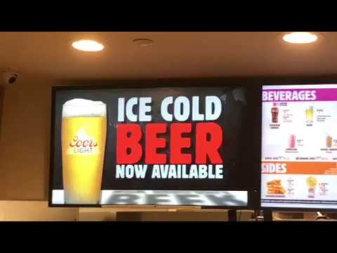 Beer At Burger King United Airlines Terminal 3 At SFO Airport