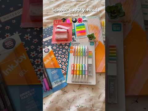 School supply haul! *homeschool edition* #school #haul #homeschool #shopping #walmart #stationery