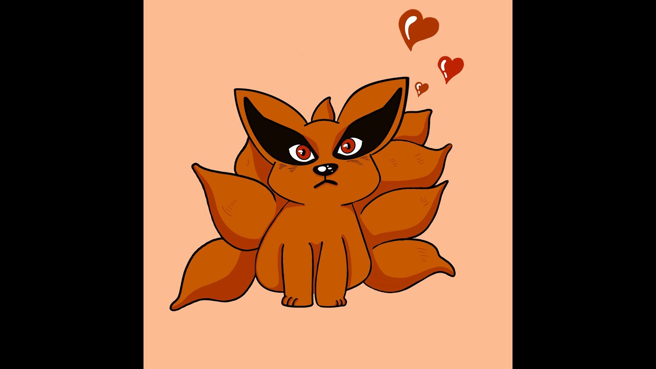Chibi #Kurama digital design using #Procreate -tutorial(part 1).