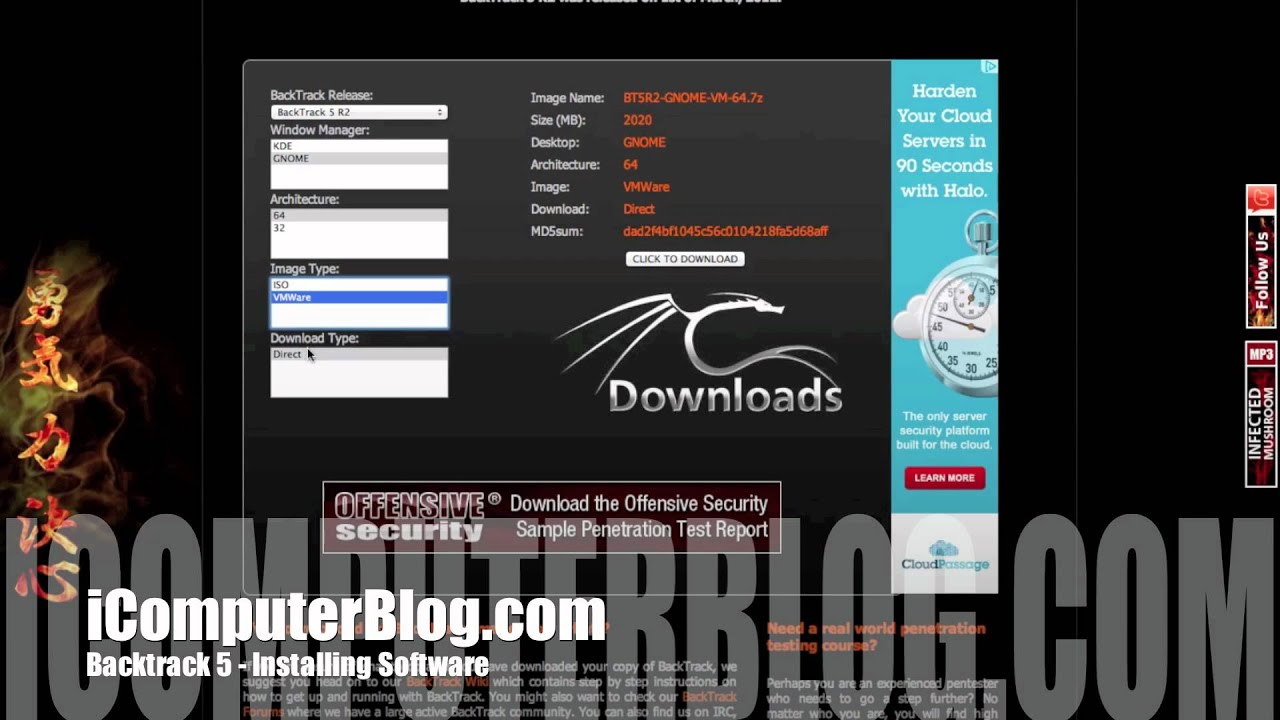 Backtrack 5 Tutorial - #1 Installing Software
