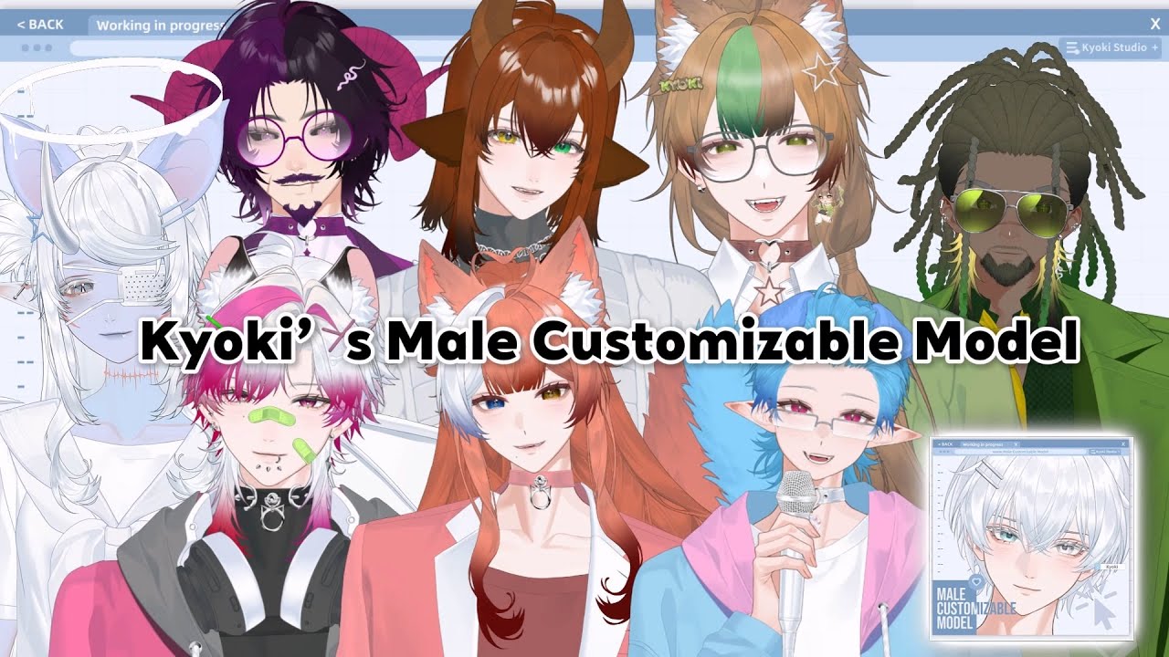 Kyoki’s Male Customizable Model is finally here