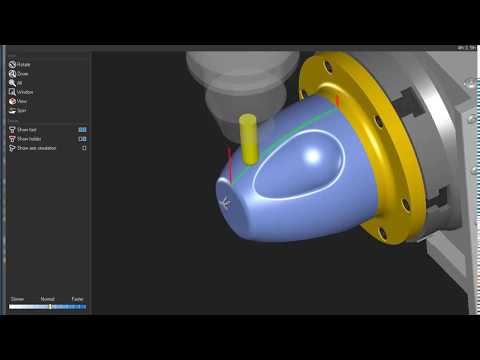 CAD CAM - 4 Axis Simultaneous Machining - V3