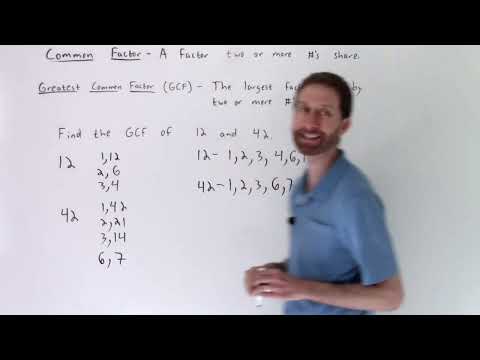 9 6 Video 1 Finding the Greatest Common Factor GCF